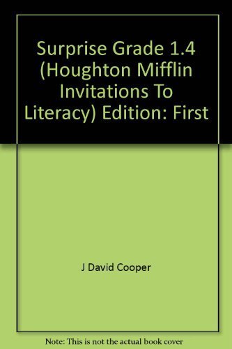 Surprise Grade 1.4 (Houghton Mifflin Invitations To Literacy): J. David ...