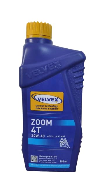 Velvex Engine Oil For Bike 900 ml - Premium Bike Oil FASTX 4T 20W 40 ...
