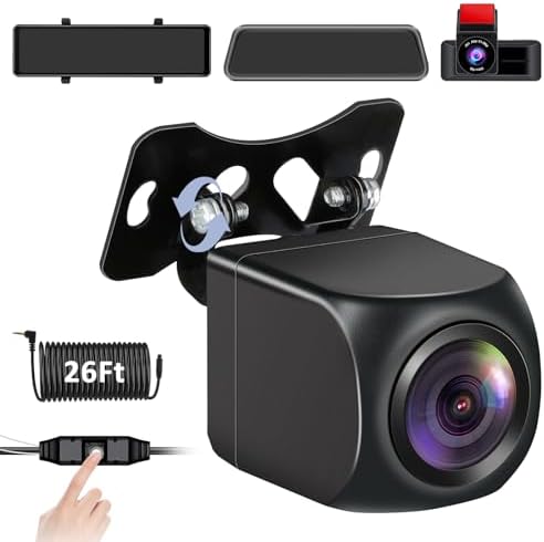 Amazon.com: 【Backup Camera for Mirror Dash Cam】 Rear View Reverse ...
