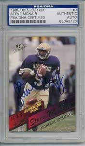 Steve McNair Signed Autographed Trading Card - PSA/DNA Certified ...