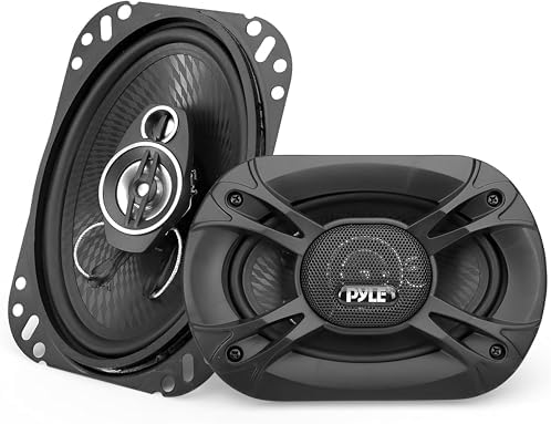Pyle 3-Way Universal Car Stereo Speakers - 300W 10.16 cm x 15.24 cm ...