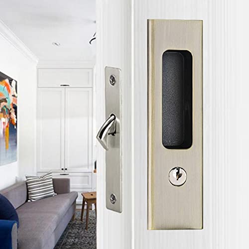 Sliding Door Lock Key Pocket Door Handle with Key Door Lock Handle Sets ...