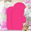 Amazon.com: FANPROMS Arch Backdrop Cover Set of 3 Hot Pink Arch Cover ...