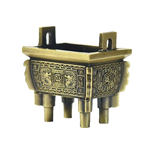 Incense Burner Chinese Traditional Censer Ding Antique Fang Ding for ...