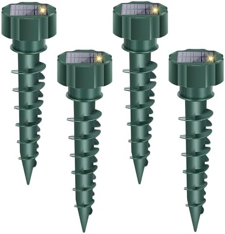 Amazon.com: Solar Mole Repellent Stakes Outdoor – Ultrasonic Snake ...