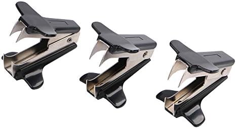 3 Pack Safety Staple Remover - Black Lightweight Staple Remover ...