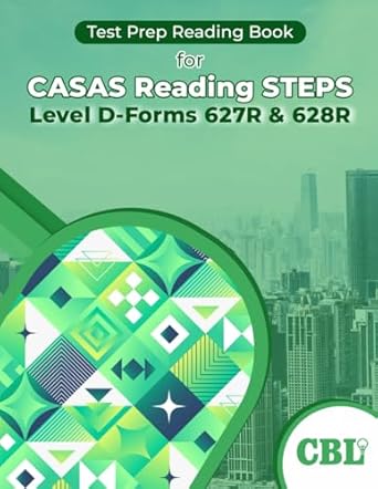 Test Prep Reading Book for CASAS Reading STEPS Level D—Forms 627R and ...