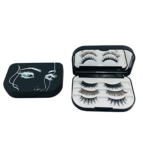 Amazon.com: False Eyelash Case Holder Black - Three Tier Box, Organizer ...