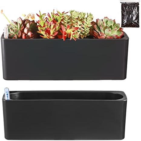 Amazon.com : 5 Pack Window Boxes Planters 16 Inches Rectangular Planter ...