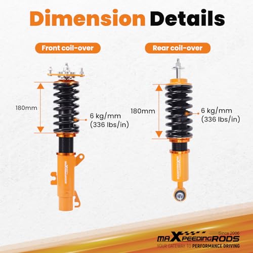 2001-2007 Mini Cooper maXpeedingrods Coilovers -R50 R52 R53 FWD-24 ...
