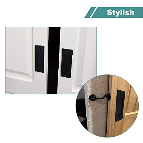 Snapklik.com : ZUIWAN 6 Heavy Duty Flush Pull Barn Door Handle ...