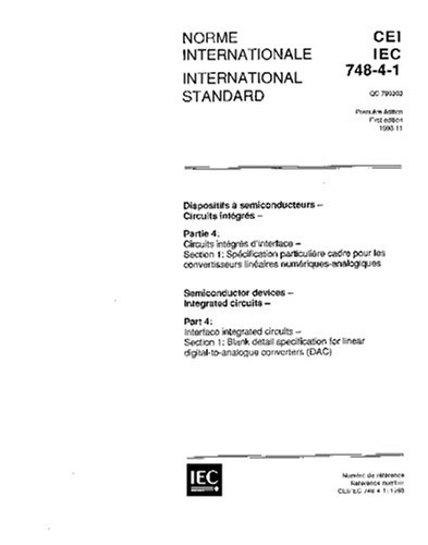 IEC 60748-4-1 Ed. 1.0 b:1993, Semiconductor devices - Integrated ...