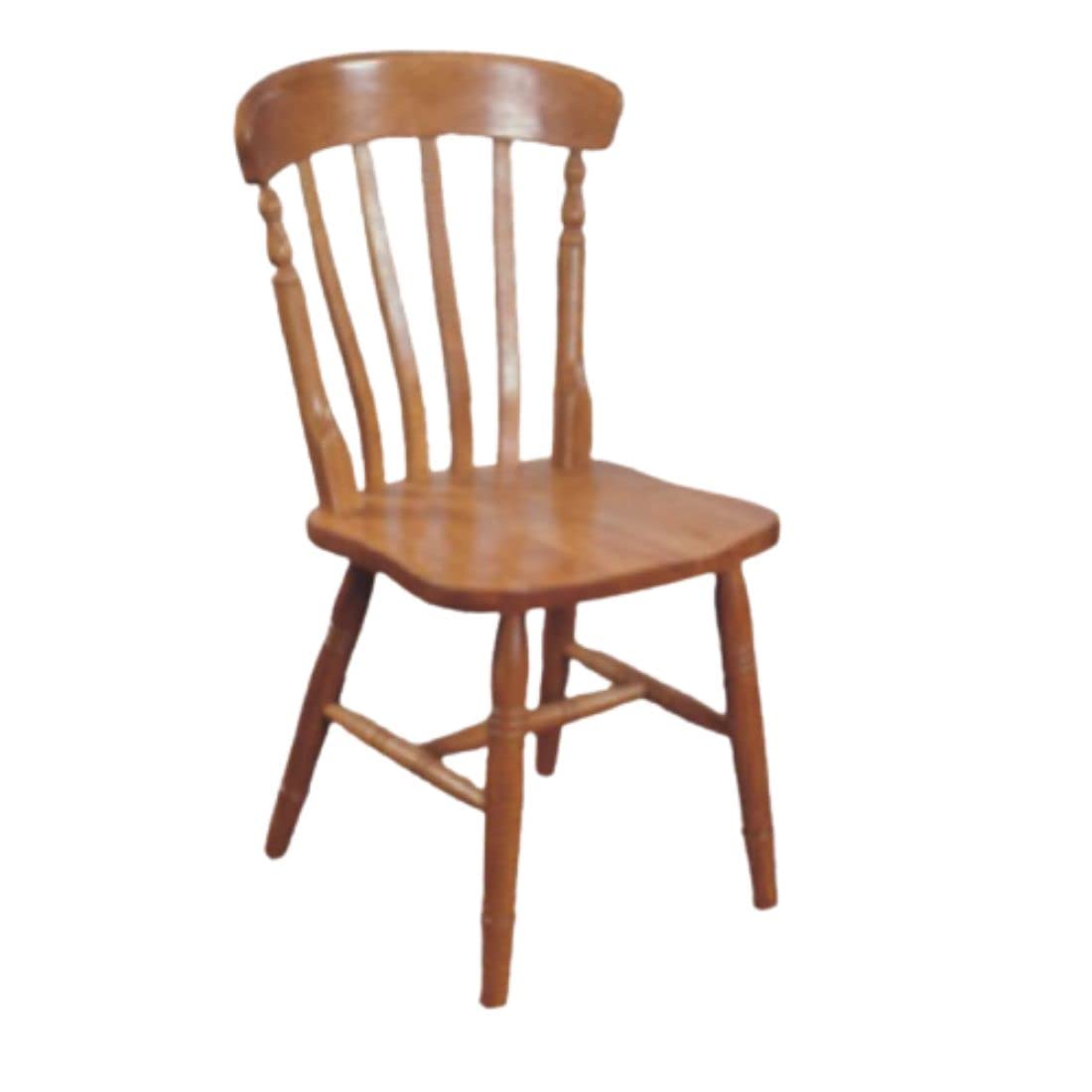 RUBCO HUAT Rubber Wood Colonial Chair 715 for Home Decor (Honey ...