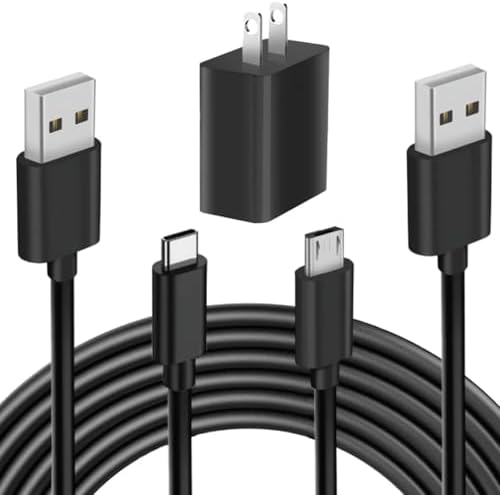 Amazon.com: for Kindle Fast Charger Cord Replacement, 6FT USB-C&Micro ...