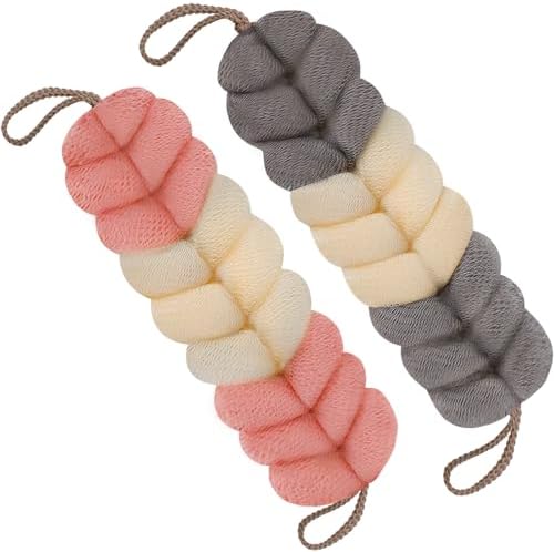 Amazon.com: BCKENEY Bath Loofah Shower Sponge Soft Mesh Loofah Body ...