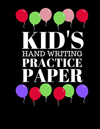 Amazon.com: Kids Handwriting Practice Paper with colorful graphics ...