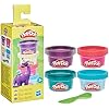 Amazon.com: Hasbro Play-Doh Dino Mini Color 4-Pack of Modeling Compound with Glitter and ...