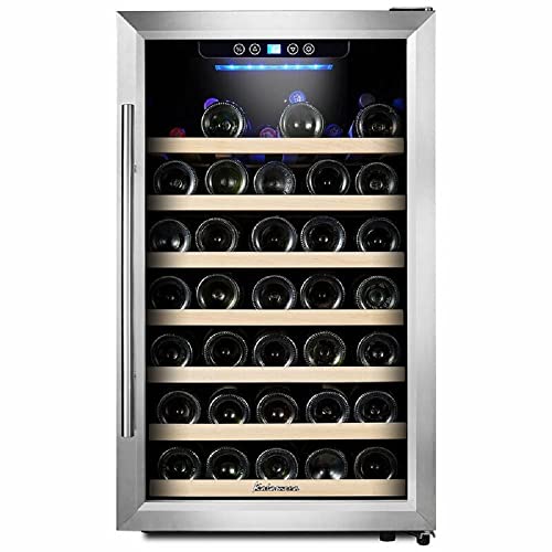 Kalamra KRC-52SZF 4.2 Cu.ft 50 Bottle Single Zone Wine Refrigerator ...