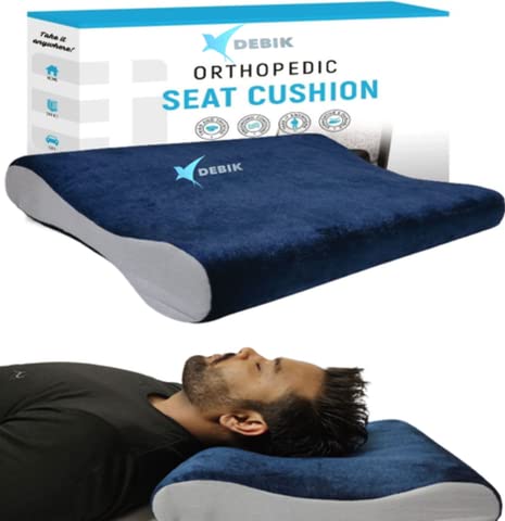 DEBIK | Contour Memory Foam Pillow for Neck Pain Relief, Adjustable ...