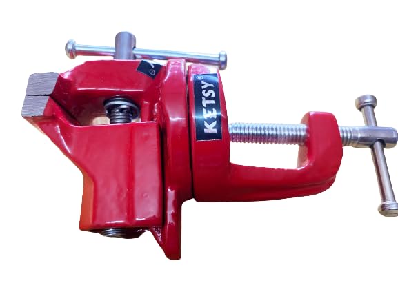 Ketsy 220 Table Vice Clamp Type Revolving Cast Iron Professional Table ...