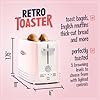 Amazon.com: Nostalgia Retro Wide 2-Slice Toaster, Vintage Design With ...