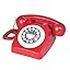 Corded Retro Phone, TelPal Red 80's Classic Telephone/Landline Phone ...
