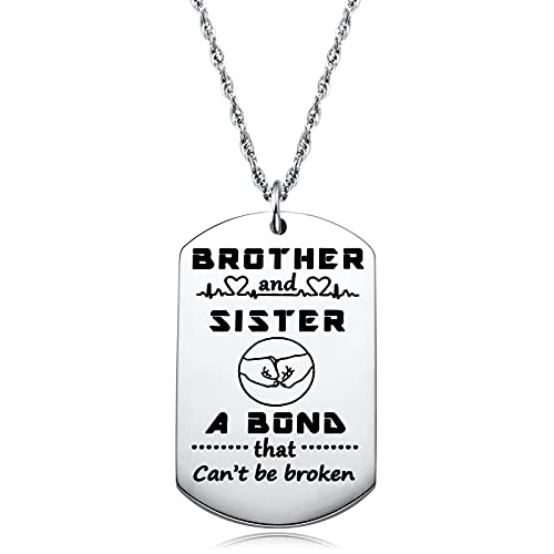Snapklik.com : Brother And Sister Sibling Necklace For Sister Brother ...