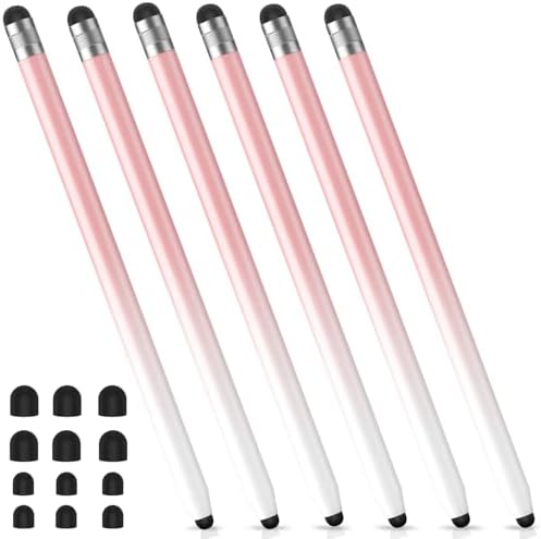 Amazon.com: 6Pcs Stylus Pen for Touchscreen, High Precision Double ...