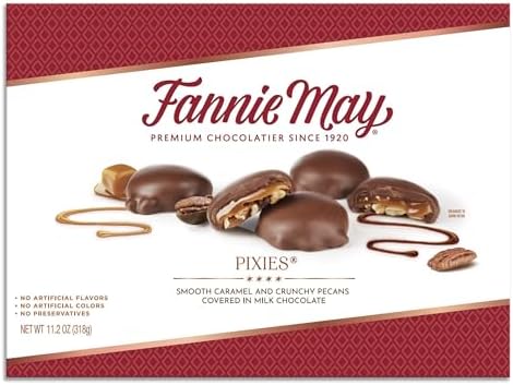 Amazon.com: Fannie May, Milk Chocolate Candy, Pixies, 11.2 oz : Grocery ...