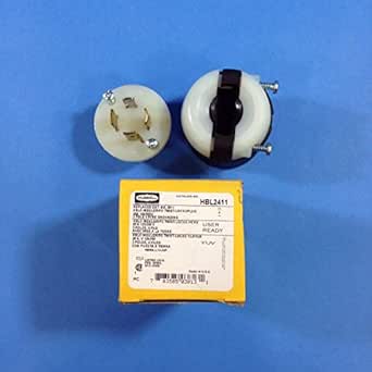 Hubbell HBL2411 Twist-Lock Plug : Amazon.ca: Tools & Home Improvement