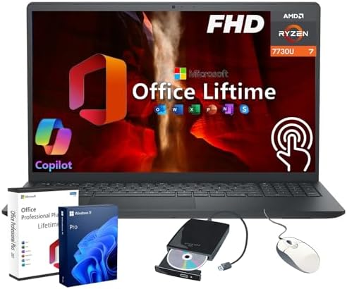 Amazon.com: Dell Flagship Inspiron Touchscreen Laptop - FHD Display ...