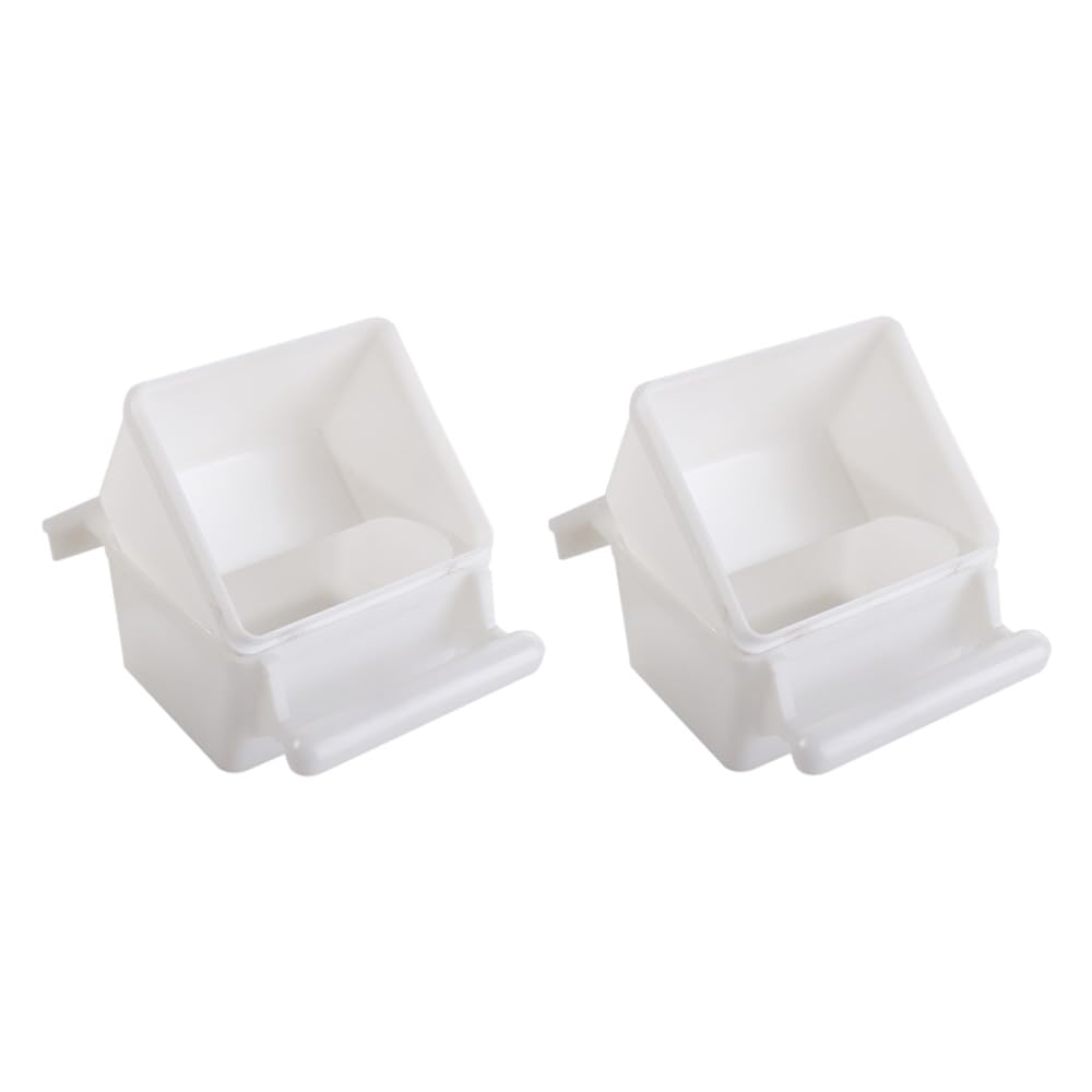 Amazon.com : 2Pcs Small Bird Slot Feeder No Mess Parakeet Cage Hanging ...