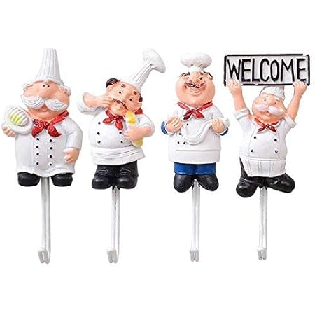 Amazon.com: KiaoTime Fat Chef Decor Cute Home Kitchen Restaurant Bakery ...