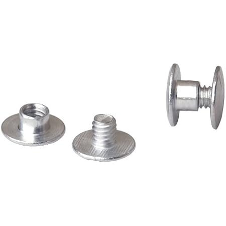 Amazon.com : 3/8 in. White Plastic Screw Posts/Chicago Screws (Qty 100 ...