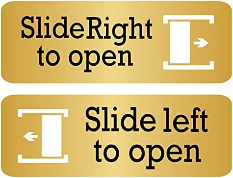 SIGNOOGLE® Slide Left & Right To Open Acrylic Printed Sign Board Plates ...