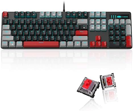 Amazon.com: MageGee 75% Mechanical Gaming Keyboard, Compact Blue ...