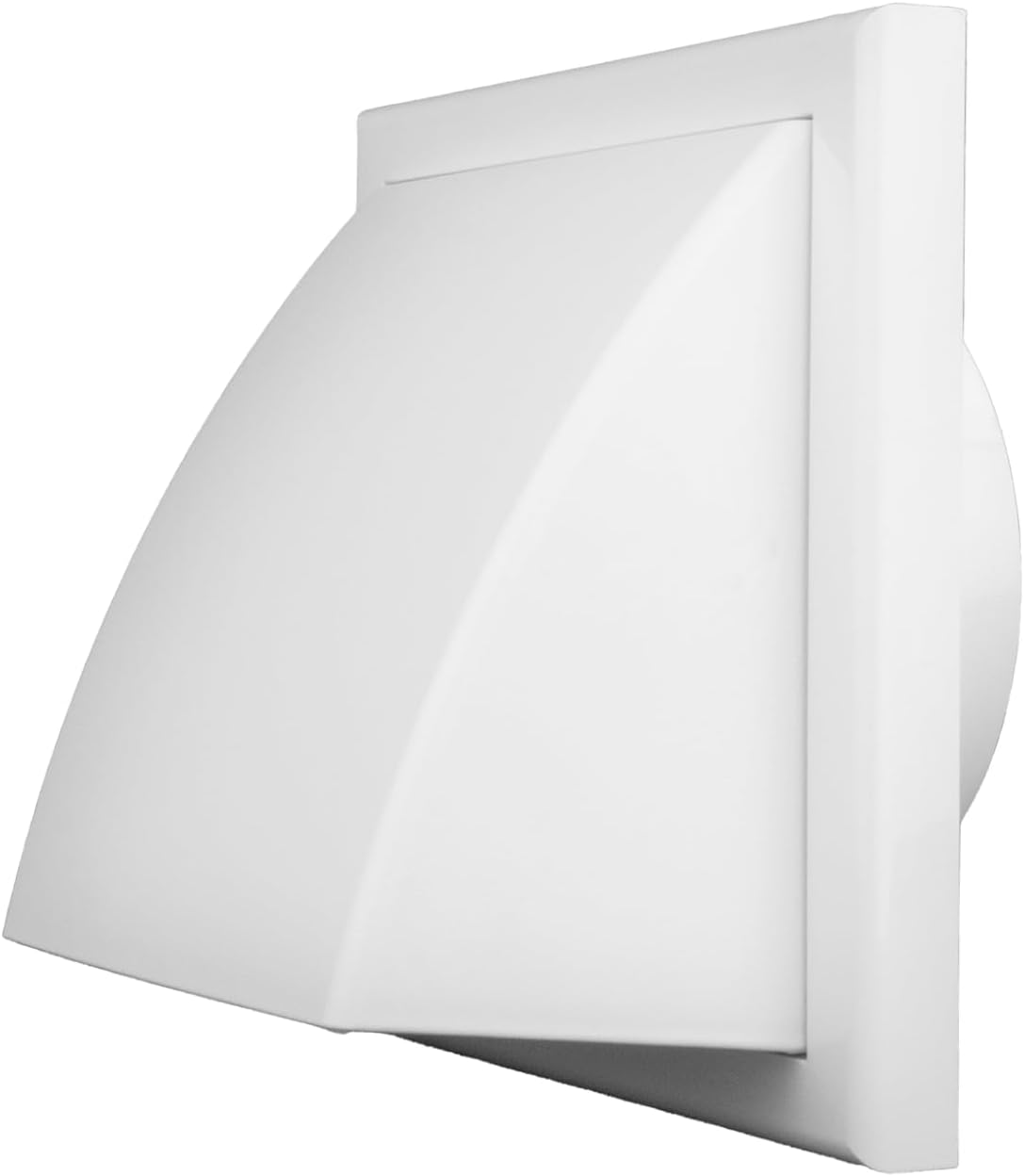 Vents 4 inch White External Hooded Cowl Ventilation Grill Cover with ...