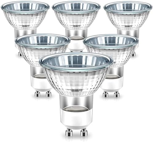 Gu10 halogen 120V 50w MR16 bulbs,6 Pack Wax Warmer Bulbs, candle warmer ...