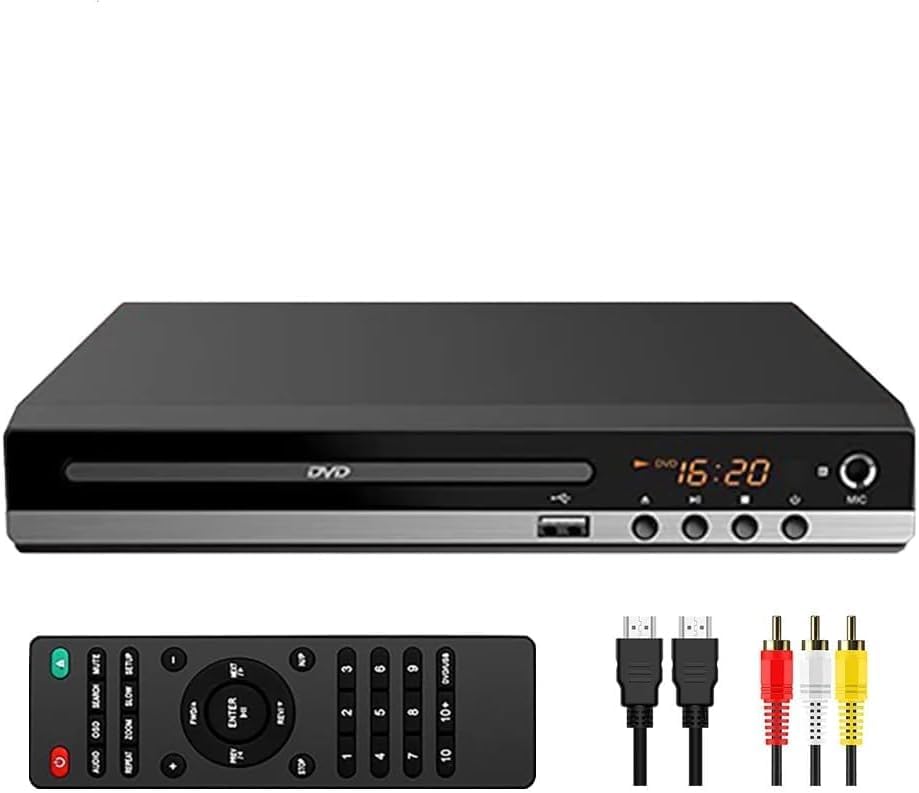 Amazon.com: MEGATEK Region-Free DVD Player for TV with HDMI, CD Player ...