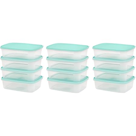 Wham Cuisine Clear Everyday Set of 4 Food Storage Box Containers with ...