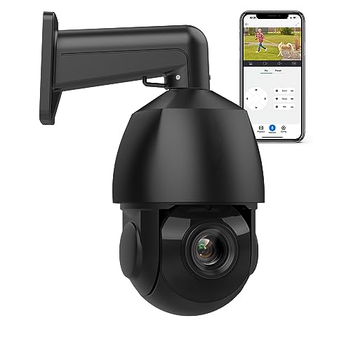 Outdoor 5MP PTZ POE IP Camera Black Compatible for Hikvision,Auto ...