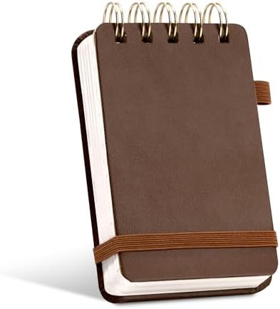 Amazon.com : Yoment Small Notebooks 3x5 Leather Pocket Notepad 150 ...