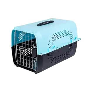 PET FUN Portable Pet Travel Carrier Cage & Transport Box for Dogs, Cats ...