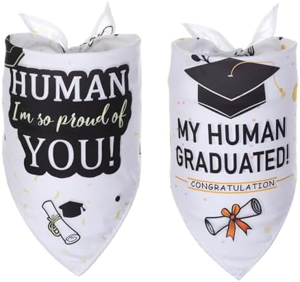 Amazon.com : Dog Graduation Bandana, Perfect for Dog Graduation Cap and ...