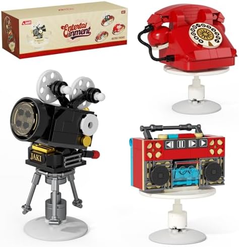Amazon.com: JAKI Retro Classic Series Building Blocks Set with Dust ...