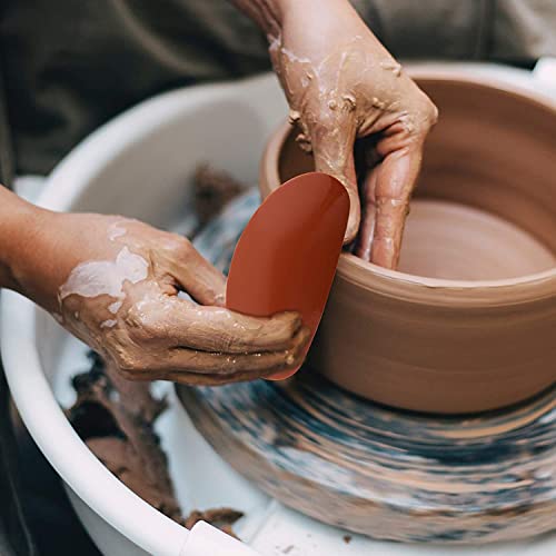 Snapklik.com : 6 PCS 3 Size Mud Clay Tools Soft Rubber Pottery Ribs For ...