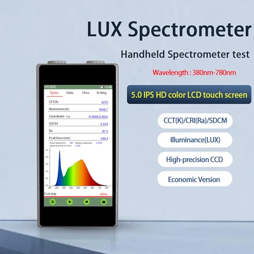 Handheld Spectrometer - LCD Touch Screen, 380-780 nm Range - Future of ...