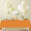 Amazon.com: 16 Pack Orange Plastic Tablecloth for Rectangle Tables ...