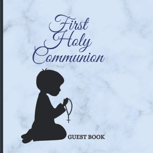 First Holy Communion Guest Book: Gift For First Time Eucharist Guest ...