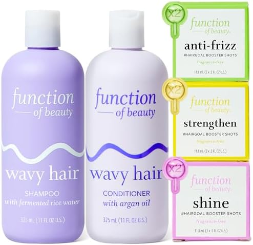 Amazon.com : Function of Beauty Wavy Hair Set with Shampoo, Conditioner ...